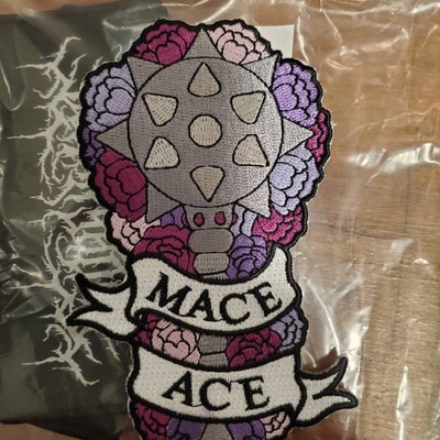 Mace Ace Embroidered Patch - Etsy