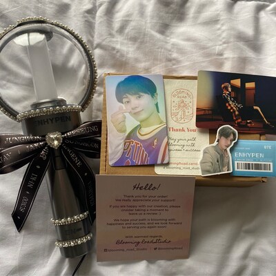 SEVENTEEN SVT Caratbong Ribbon Bow Keychain Pendant Light Stick Lanyard ...