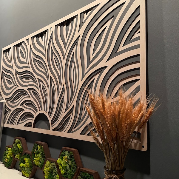 MIAGILASER Wood Mandala, Ocean Wave Mandala, Mandala, Multi-layered ...