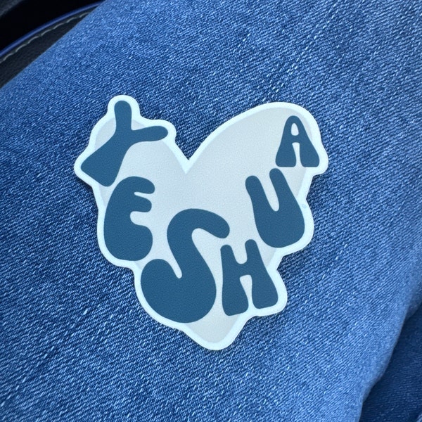 Yeshua Sticker, Jesus Sticker, Yahweh Saves, Retro, Trendy, Christian ...