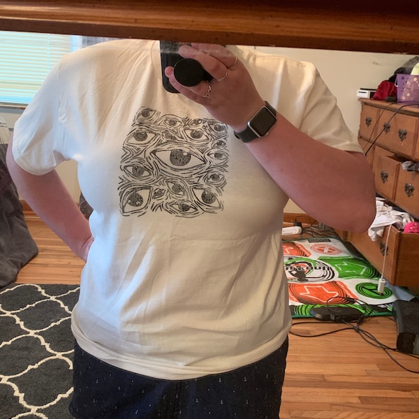 Abstract Face T-shirt - Etsy