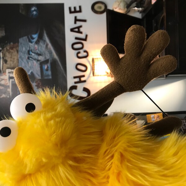 Little Gustav, an Orange Muppet Who Likes Birds, Sandwiches With Cheese ...