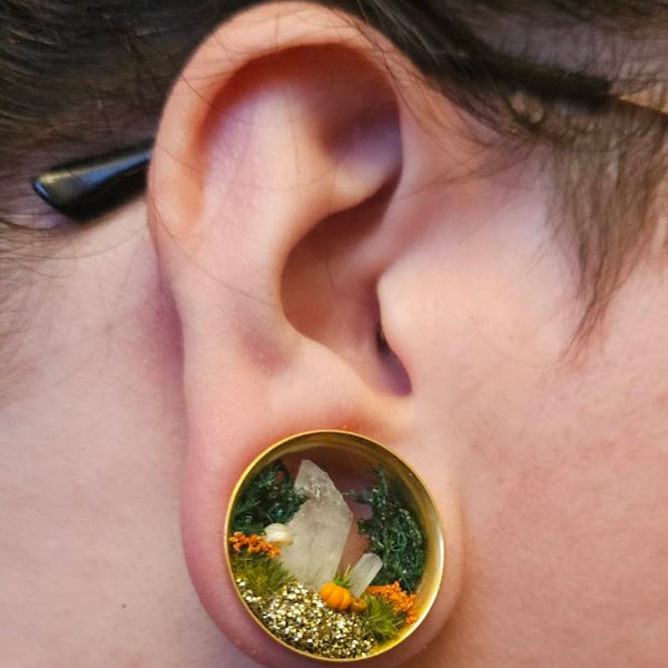 6mm-25mm Handmade No. 718 Unicorn Skeleton Black Coloured Steel Pair ...