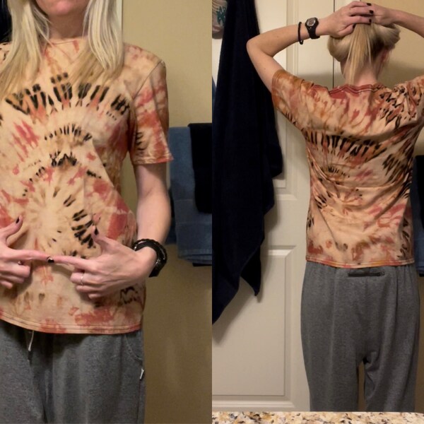 Reverse Tie Dye T-shirt, Adult X-large, Colorful Fashion, Unisex, Soft ...