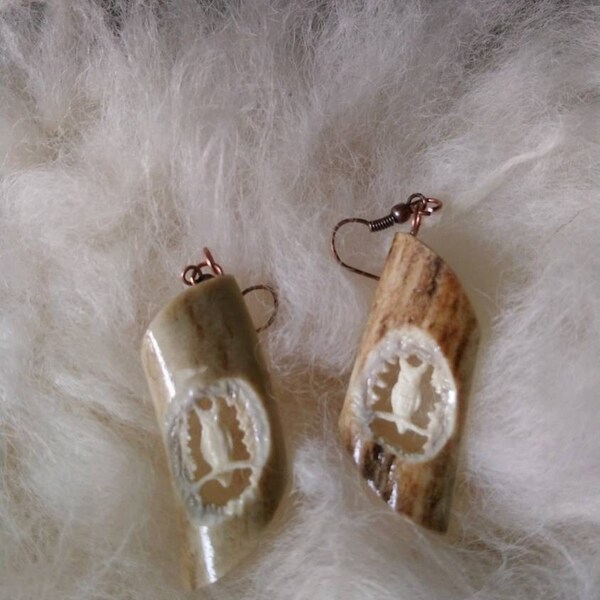 A Hand-carved Antler Brooch With a Motif of a Wild Hog - Etsy