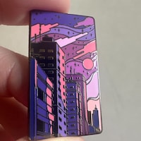Halcyon Sunset Enamel Pin - Etsy