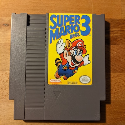 NES Super Mario Bros 3 Replacement Game Cartridge Label Decal Glossy ...