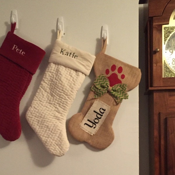 Burlap Stockings, Plain , Rustic Stockings Lined With White Muslin ...