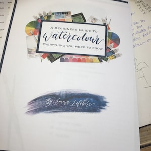 A Beginners Guide to Watercolour - DIGITAL Workbook - Etsy