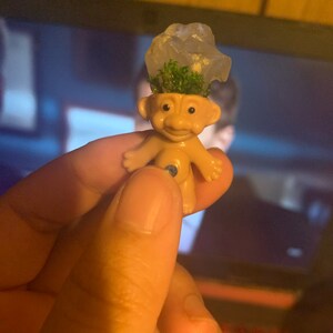 Mini Celestite Troll Good Luck Charm Crystal Troll | Etsy