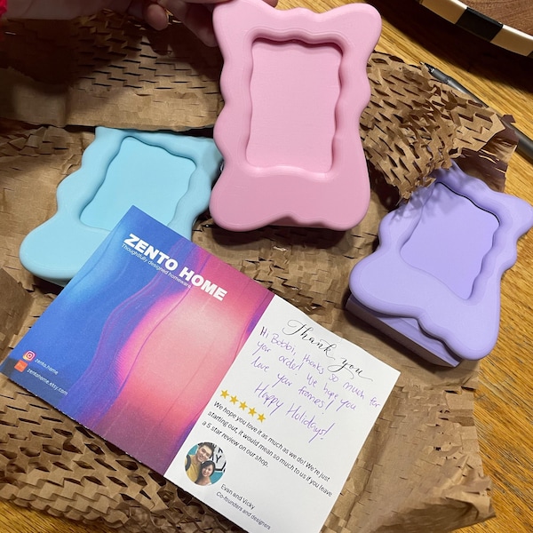 Instax Photo Frame - Wavy Bubble Art Deco Picture Stands Instax ...