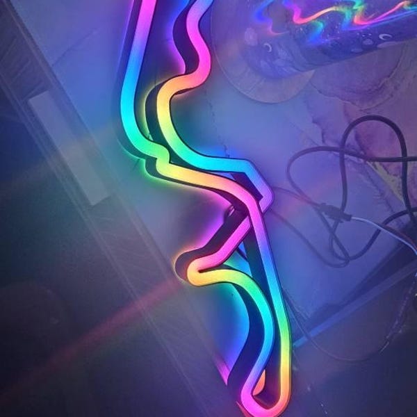 Japan Suzuka Animated LED RGB Neon Race Track Circuit Desk Wall Art ...