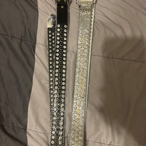 Pink Western Rhinestone Belts Glitter Women's Girls - Etsy