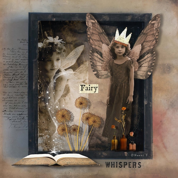 Vintage Fairy Images: 60 Photo Ephemera for Junk Journals (digital ...