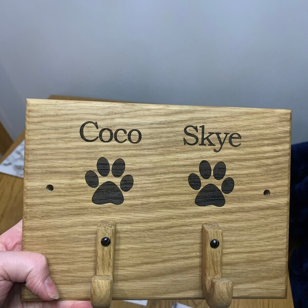 Personalised Lead Hook - Dog Lead Hook - Dog Leash Holder - Dog Lead ...