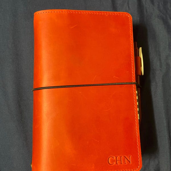 A5 Notebook Cover,personalized Notebook Cover,personalized Refillable ...