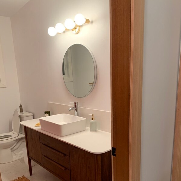 Mirror Vanity - Mirror Light - 4 Bulb Vanity - Bathroom Vanity - Wall ...