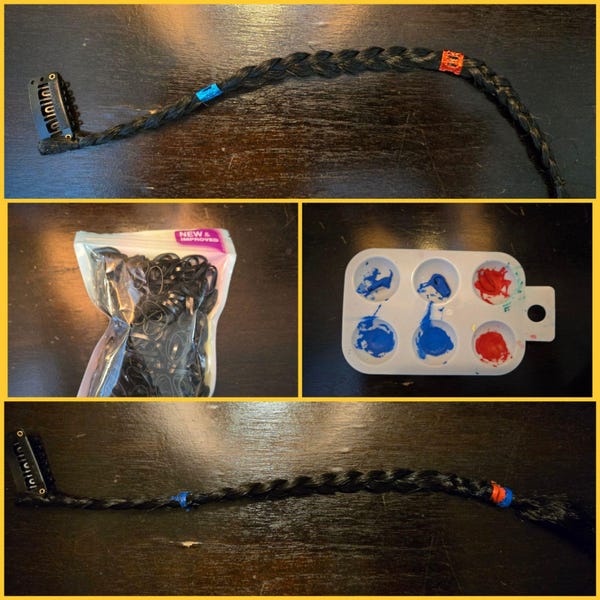 Elsa Jumbo Clip on Braid Disney's Frozen Costume Synthetic Hair ...