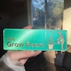 The Grow Room Sign Glow in the Dark Growers Plaque - Etsy
