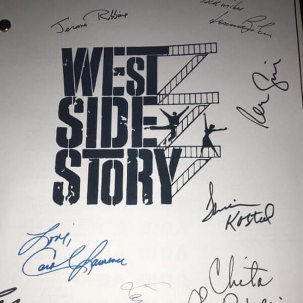 West Side Story Original Broadway Musical Signed Script Chita Rivera ...