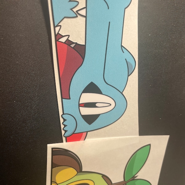 Shiny Gyarados Peeker Sticker - Etsy