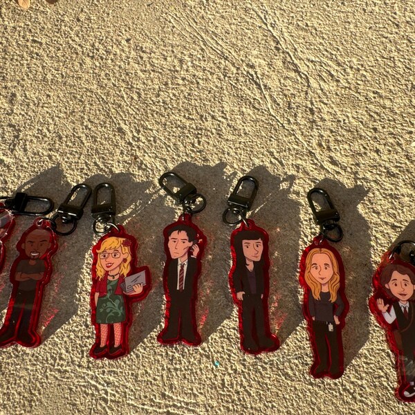 Criminal Minds Keychains (aaron Hotchner Spencer Reid Emily Prentiss ...