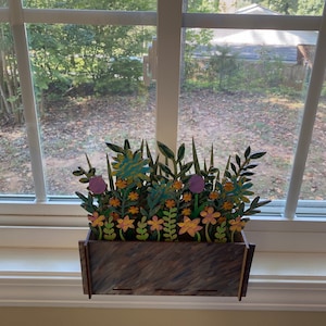 DIY 3D Layered MDF Flower Pot, Make Your Own Flower Pot, Flower Window ...