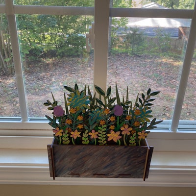 DIY 3D Layered MDF Flower Pot, Make Your Own Flower Pot, Flower Window ...