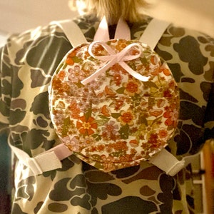 Round Backpack Canvas Bag Sewing Pattern Bag PDF Pattern 2 Sizes ...