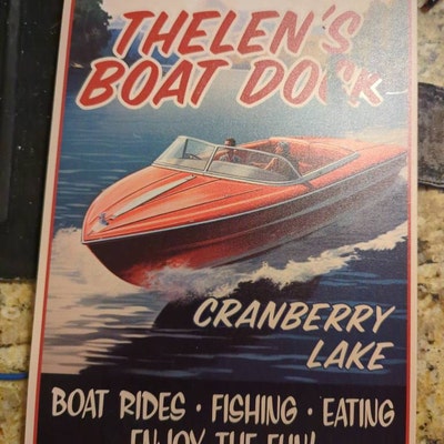 Funny Dock Sign, Boat Dock Sign, Dads Boat Decor, Boating Humor ...