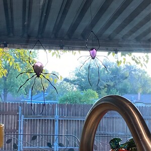 Spider Stained Glass Window Hangings Halloween Decor Indoor - Etsy