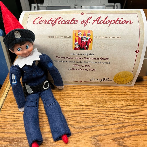 Police and Prisoner Elf Costumes, Elf Outfits, Doll Outfits, Police ...