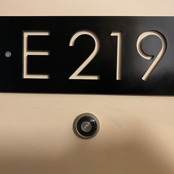 Apartment Numbers. Hotel Room Numbers. 2" X 5" Aluminum Door Number ...