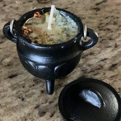 Black Small Incense Cone Burner, Small Metal Incense Holder, Gift for ...