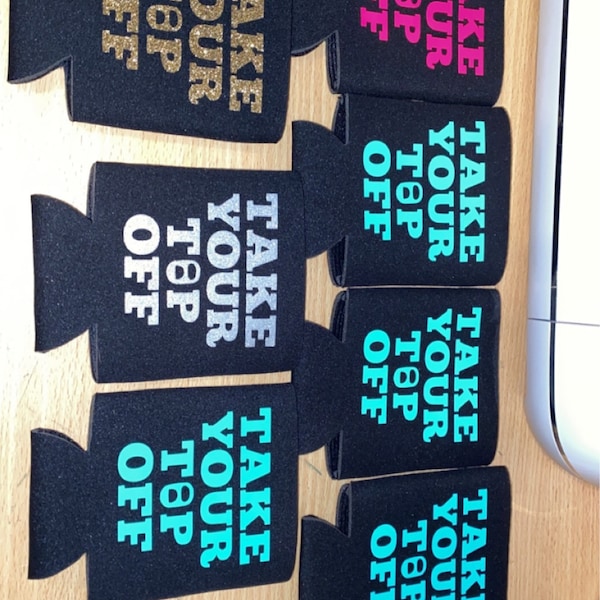 Can Cooler Graphics - Take Your Top off - SVG, PNG Files for Cricut ...