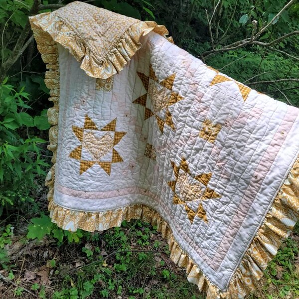 Starlit Path Quilt Pattern - Paper Copy of Quilt Pattern Summer Quilt ...