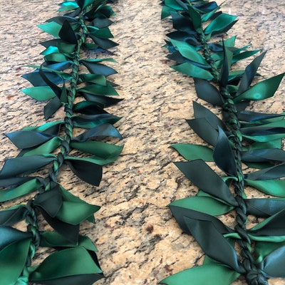 Ti Leaf Ribbon Lei - Etsy