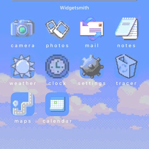 Windows 98 Retro Pastel Blue Ios 14 Icons Pack - Etsy