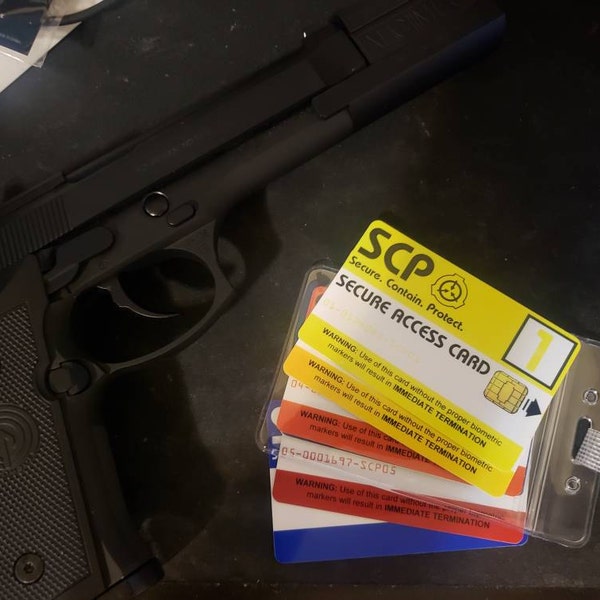 SCP Foundation Key Cards - Containment Breach (current) Version - Etsy