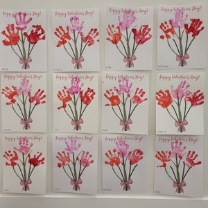 Happy Birthday Handprint Art, Custom Birthday Gift, Handprint Keepsake ...