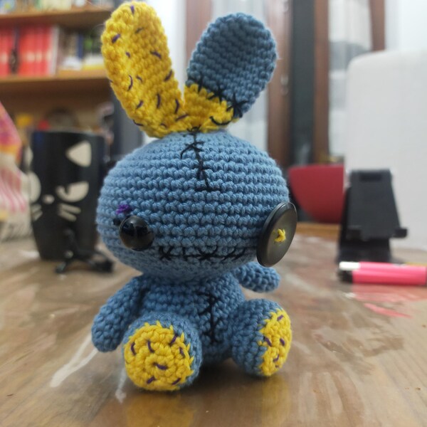 Amigurumi Voodoo Bunny Crochet Pattern. Creepy, Cute, Scary Zombie ...