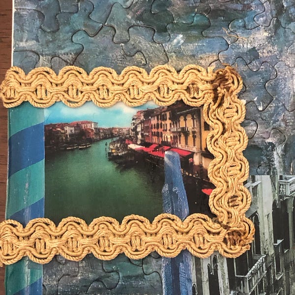 Venice Cursive Letter J White Iron-on Patch Applique for Craft ...