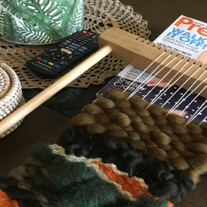 Weaving Loom Kit Weaving Frame, Shed Stick, Yarn Needle, Weaving Warp ...