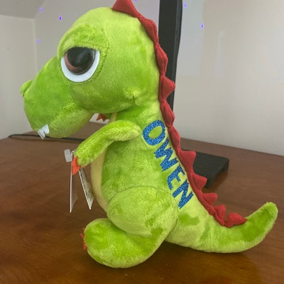 Personalised T-rex Dinosaur Soft Toy - Etsy