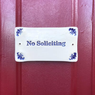 Custom House Number / Ceramic Door Sign / Vintage Door Plaque ...