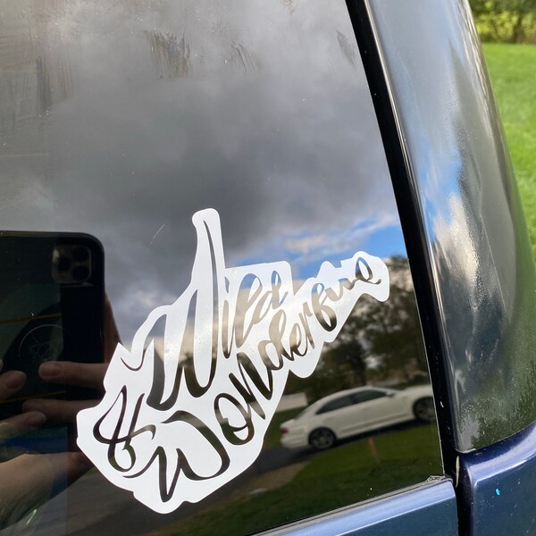 Wild and Wonderful West Virginia Decal / WV State Decal / Yeti State ...