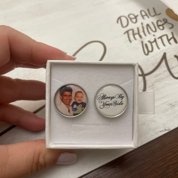 Custom Photo Cuff Links, Memorial Cuff Links, Wedding Cufflinks ...
