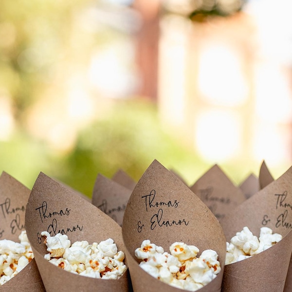Confetti Cones - Personalised - Ready Rolled Confetti Cones - Ready to ...