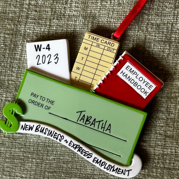 Starting New Job Personalized Christmas Ornament - My 1st Job ...