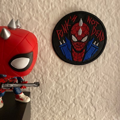 Spider-punk Punk is Not Dead Iron-on Embroidered Patch hobart Brown ...